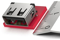 Short Body USB A Connector - GCT | DigiKey