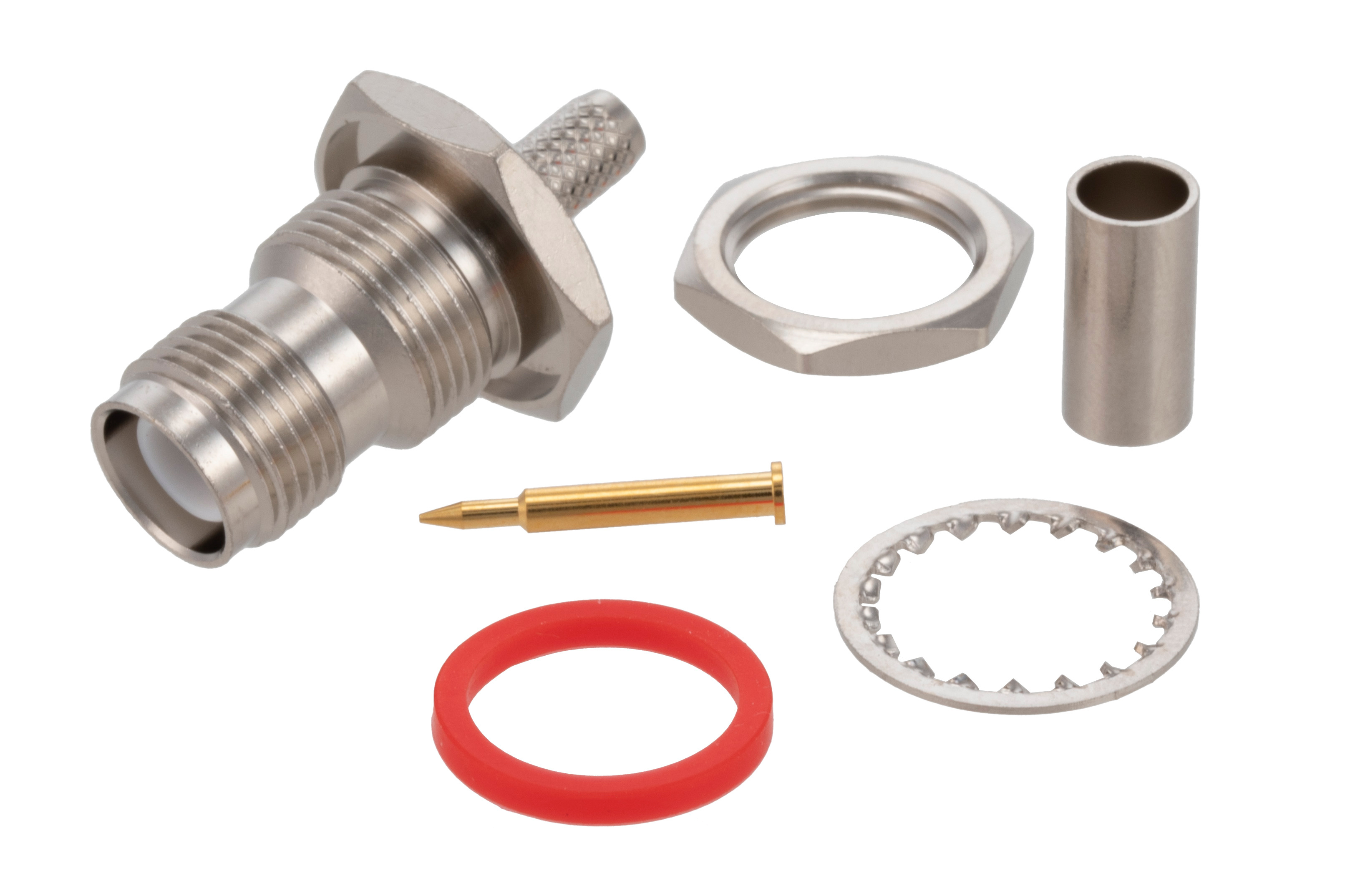 RP TNC Female Bulkhead Connector - Pasternack | DigiKey