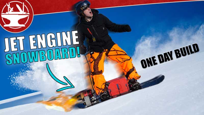 The Hacksmith: Jet-Powered Snowboard