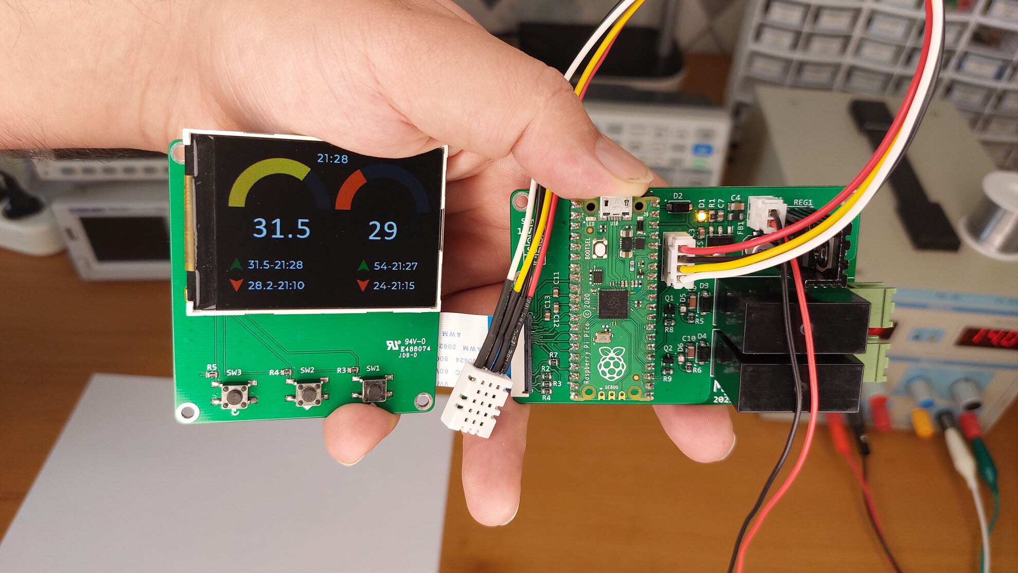 Graphical Temperature & Humidity Control Unit Using a Raspberry Pi Pico Graphical Temperature & Humidity Control Unit Using a Raspberry Pi Pico