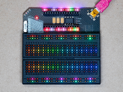 a Jumperless (solderless) breadboard