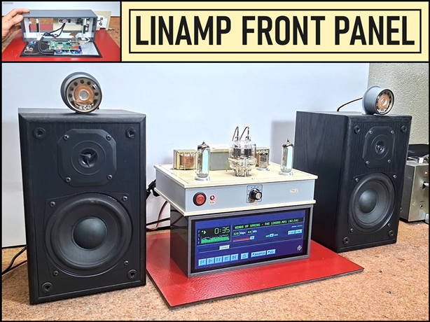 LINAMP Project – Winamp-Style Audio Front Panel on Raspberry Pi 5